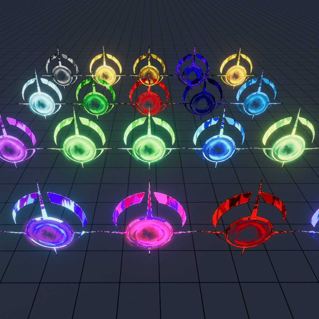 [VRChat] AudioLinked Halo v.1 20 Pack |【VRChat】オーディオリンク ハロー v.1 20個セット ...