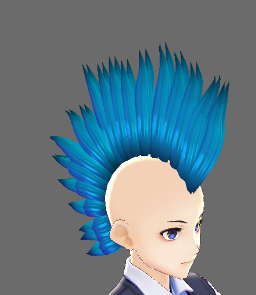 Vroid Mohawk Hairstyle - mynaras - BOOTH