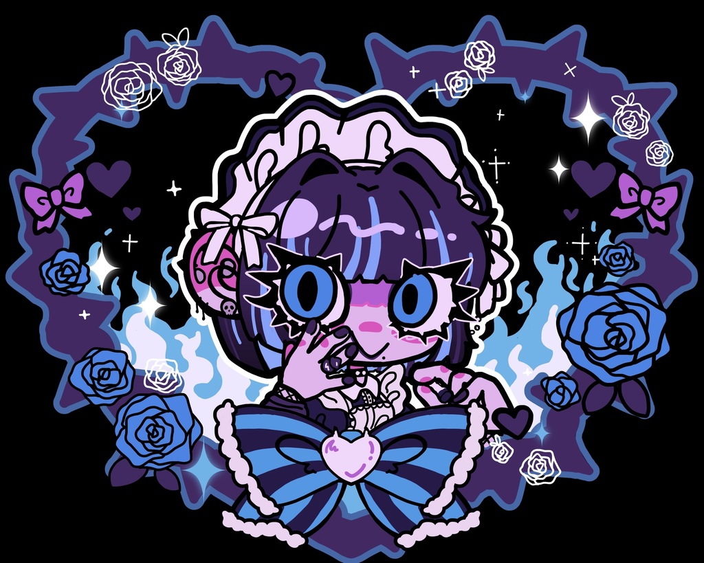 💙アクリルキーホルダー ブルー - SAVA CHAN - BOOTH