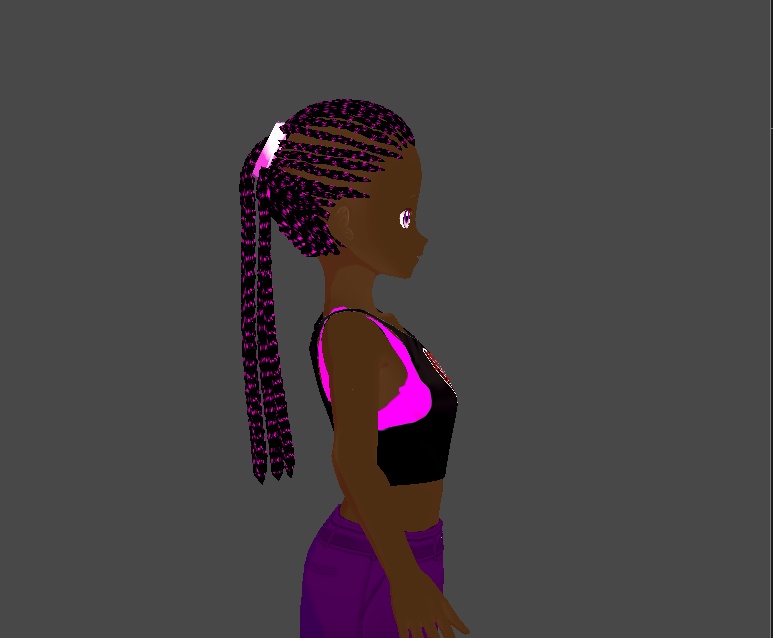 Vroid studio cornrows hair presets dl - skates99 - BOOTH