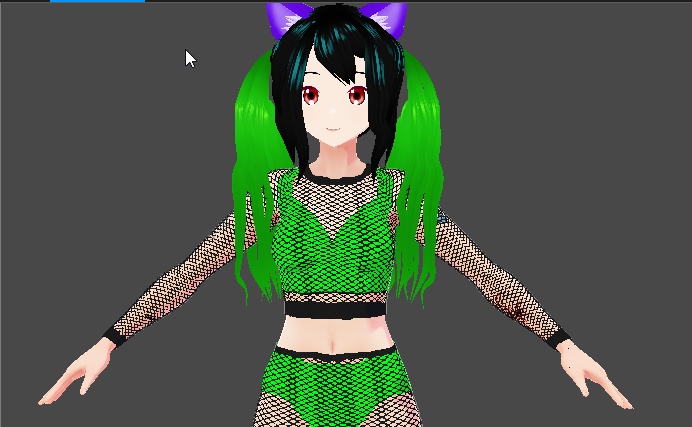 vroid studio fishnet set wip - skates99 - BOOTH