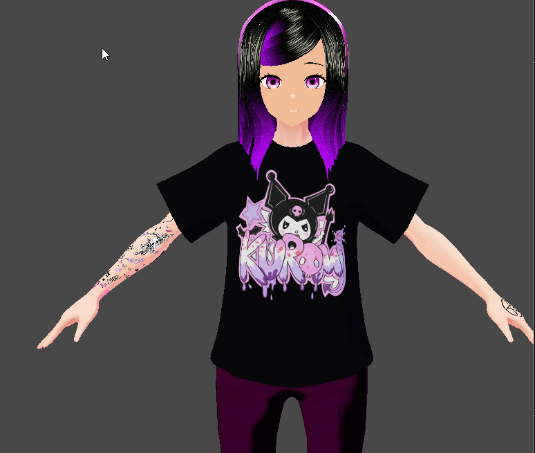 vroid studio kuromu shirts preset dl - skates99 - BOOTH