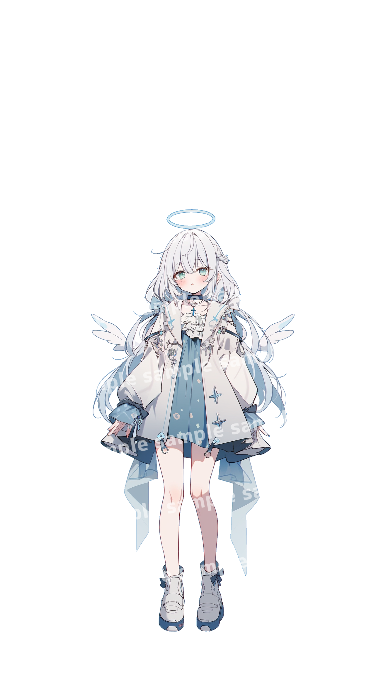 【IRIAM対応】ぼんやり天使ちゃん--配信用立ち絵 - まりのAIイラストショップ - BOOTH