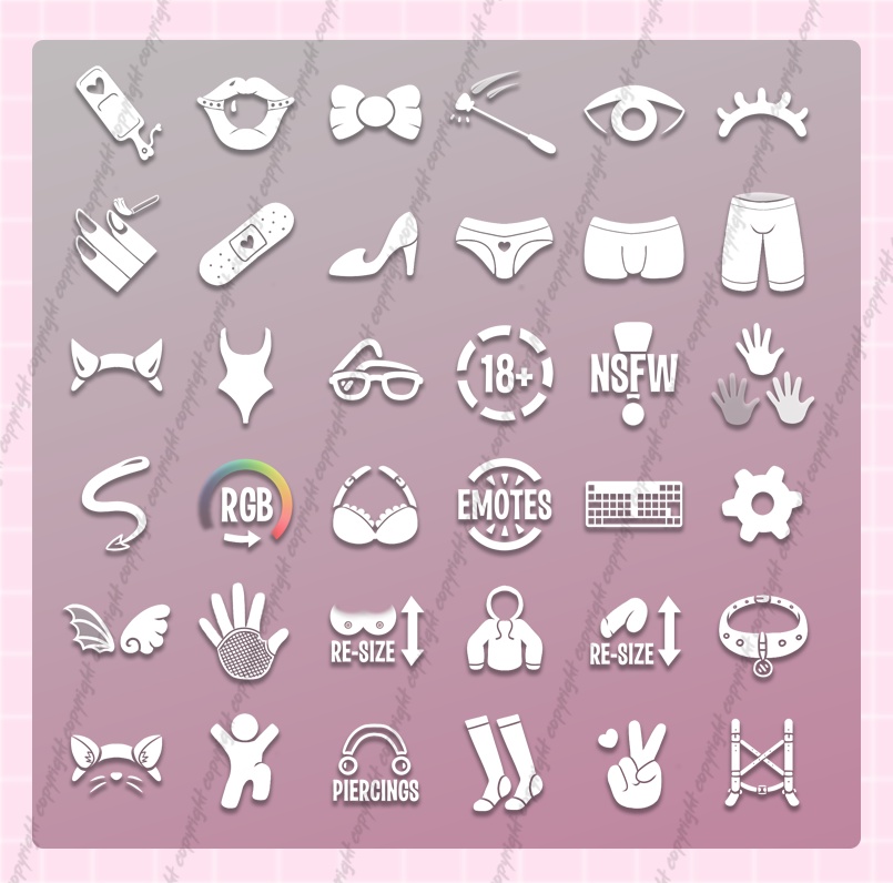 VRChat Custom Icons - awmi - BOOTH