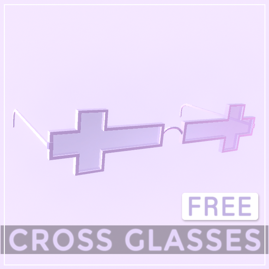 FREE VRChat Cross Glasses - awmi - BOOTH