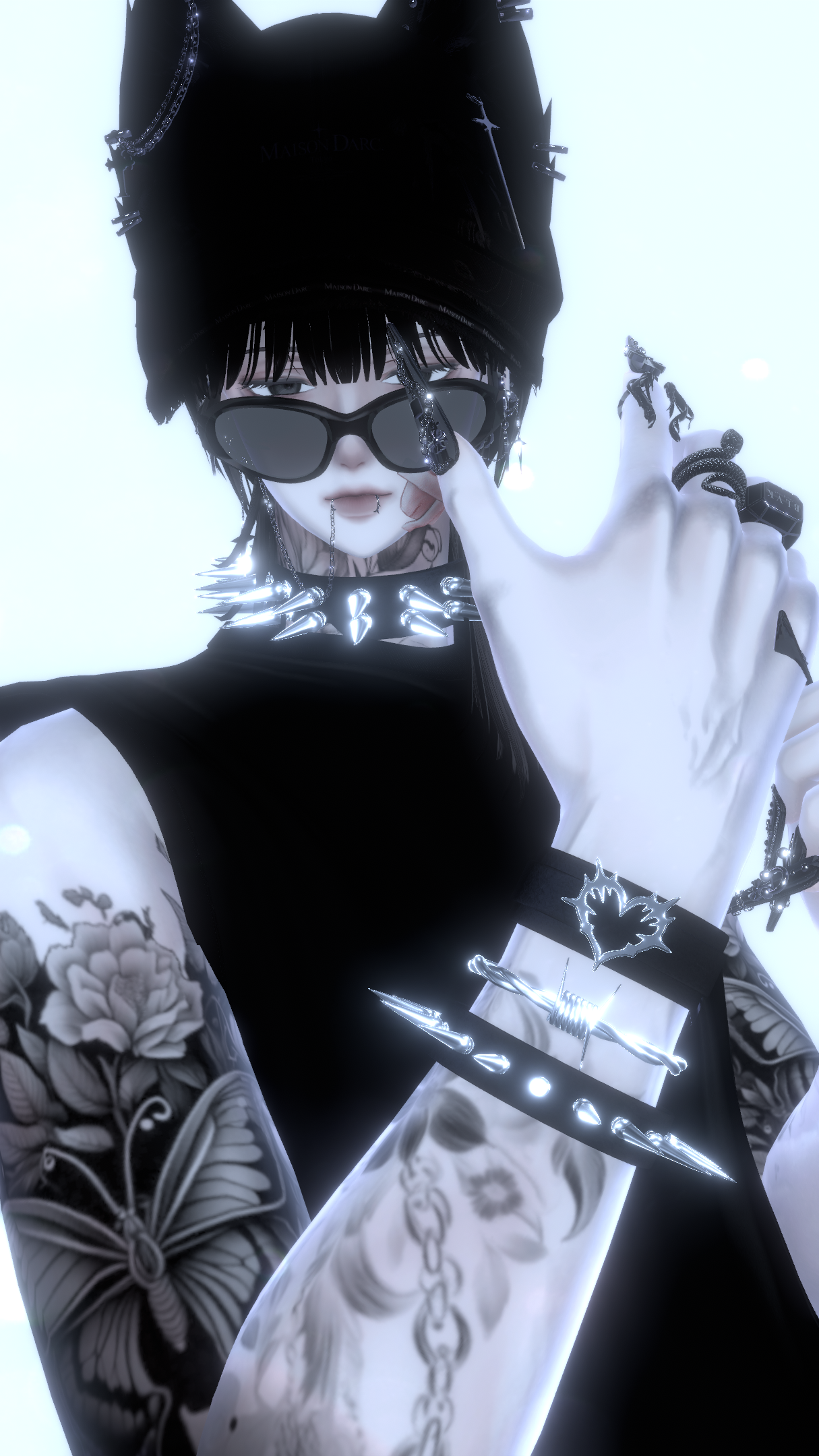 【VRChat】Gothpunk Bracelet Set ブレスレット - HEI TIAN - BOOTH