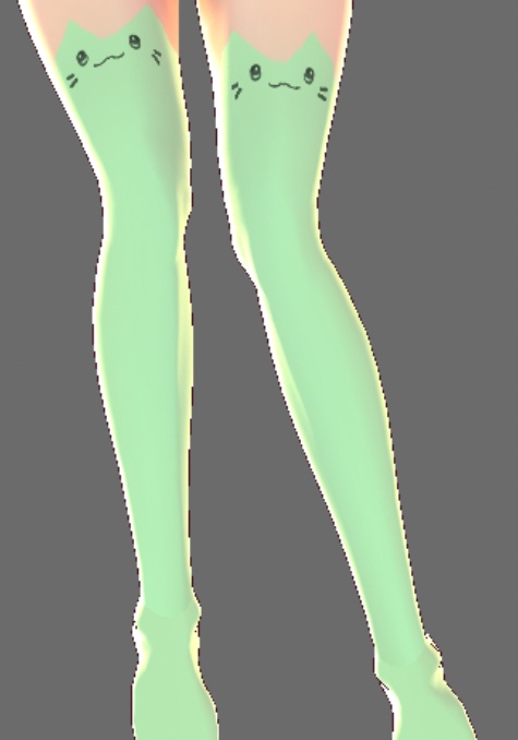 Vroid cat thigh socks - strandedvroid - BOOTH