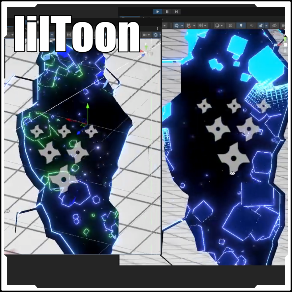 【VRCに簡単導入！】次元の裂け目的なステンシルセット【prefabセット付】 - akiharu_動画素材屋 - BOOTH