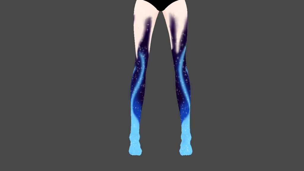 Vroid Skin Overlay - Galaxy Limbs - Kiza's collection of assets - BOOTH