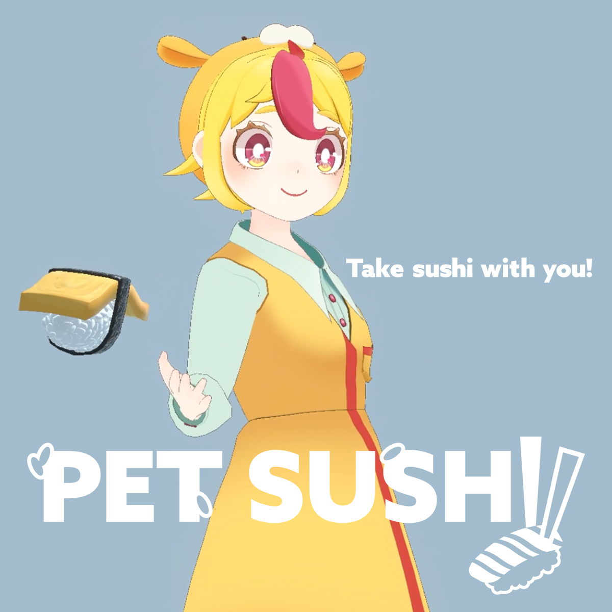PET SUSHI Shrimp (VRCHAT/SDK3) - MetaverseCreatorsTYO - BOOTH