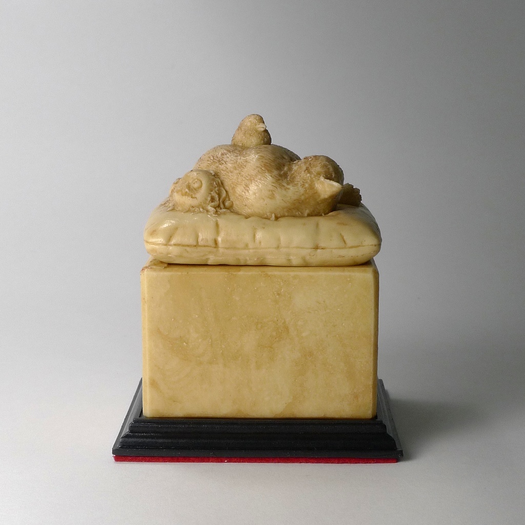 工房仕上げ 「眠り猫」マンスリーGK2020年7月号【印形】 [Sleeping cat]Studio-finished pieces ...