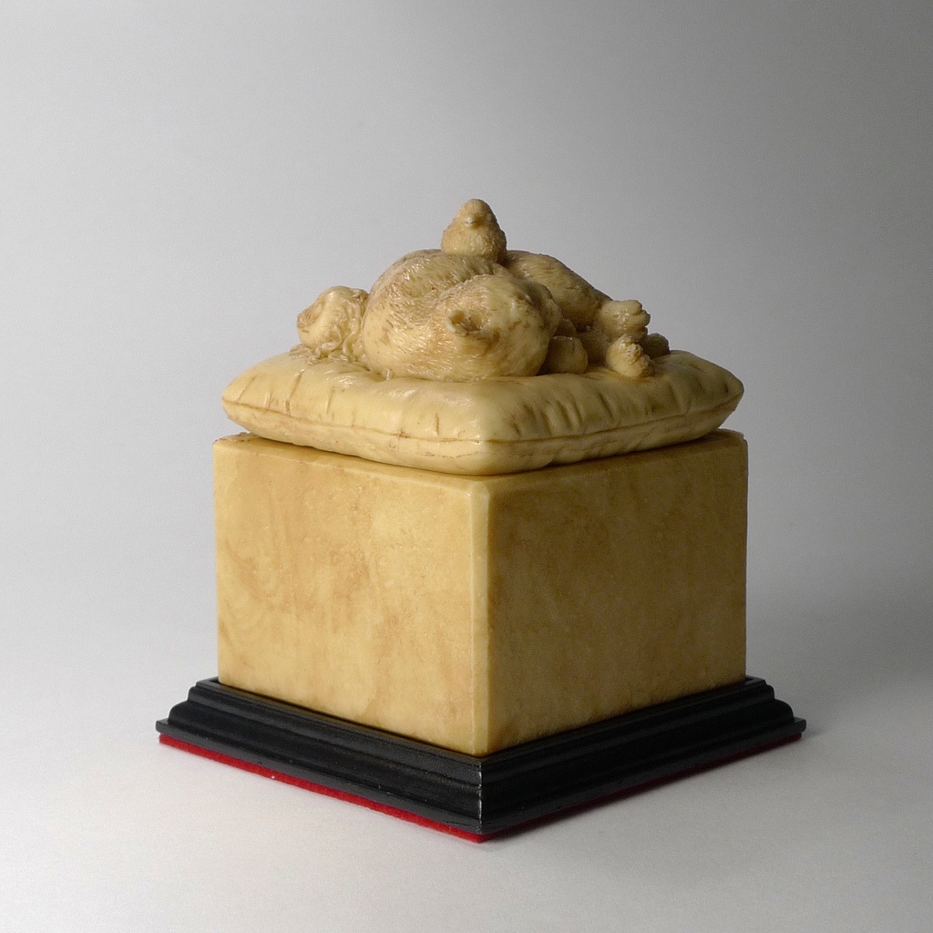 工房仕上げ 「眠り猫」マンスリーGK2020年7月号【印形】 [Sleeping cat]Studio-finished pieces ...