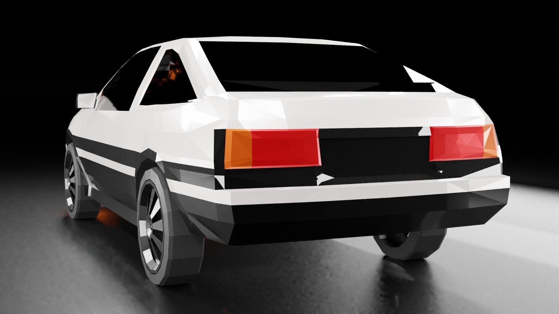 AE86 ローポリモデル FBX - pisokawa - BOOTH