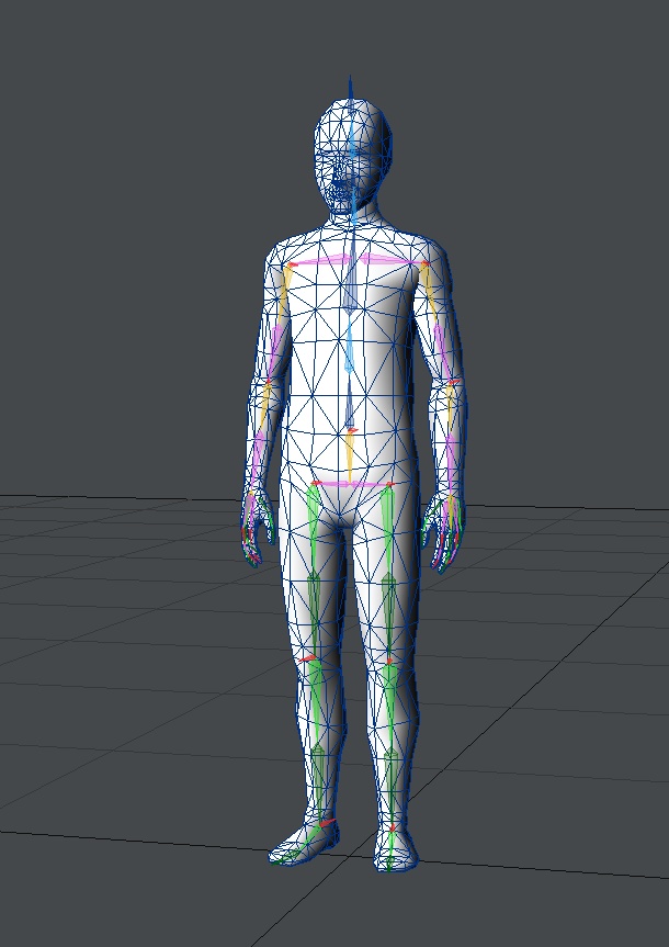 [Lightwave3D]ローポリゴン人間素体セットアップデータ - 折形工房(Sekkei-koubou) - BOOTH
