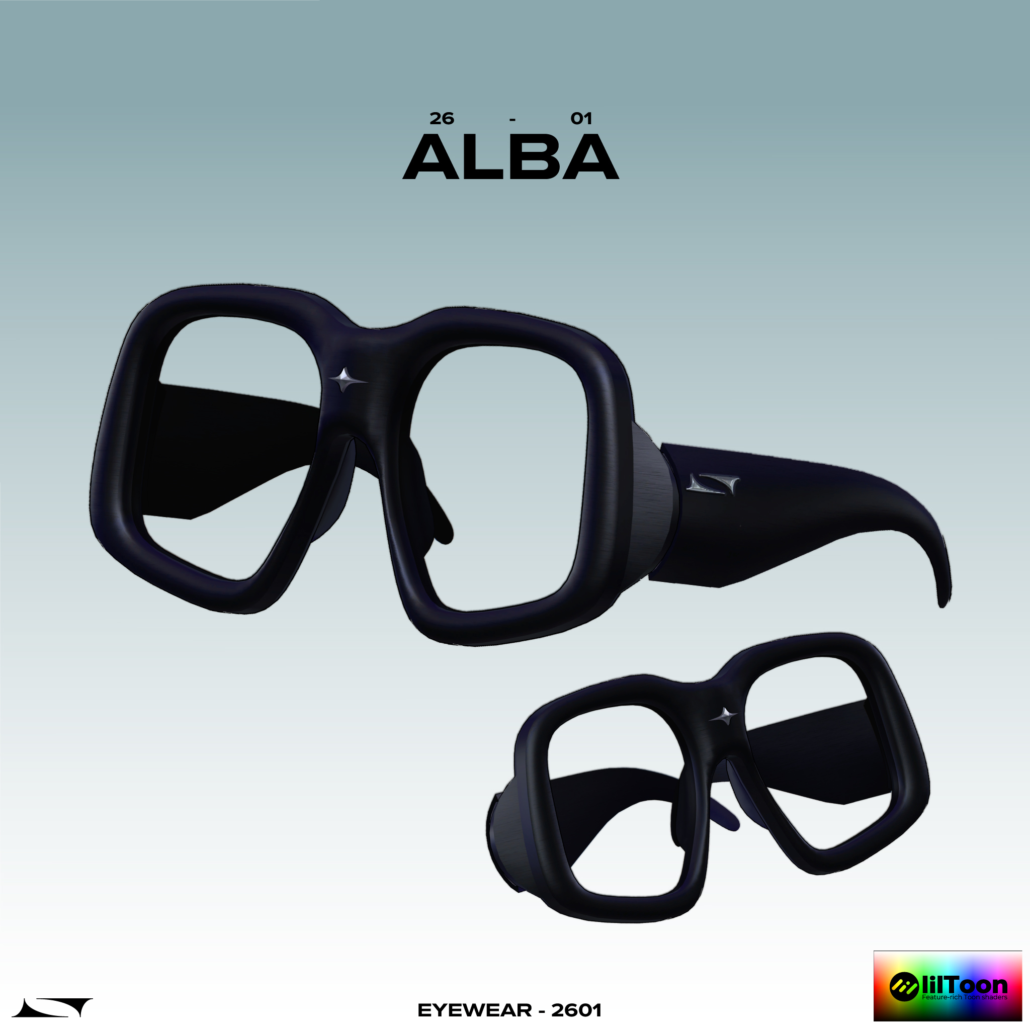 ALBA EYEWEAR 26-01｜サングラス＆眼鏡【VRChat想定・汎用】LNOA WHITE LABEL - LNOA | エルノア ...