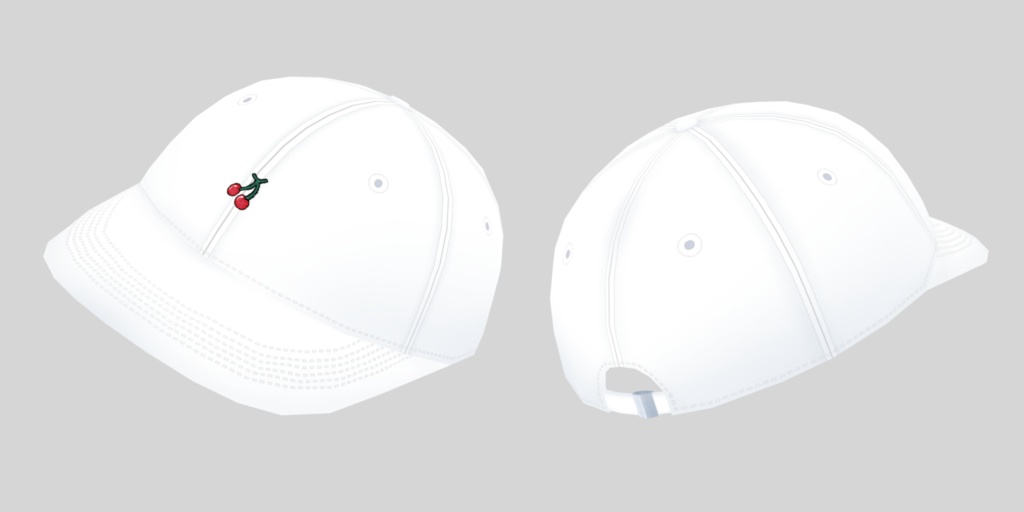 [FBX] Cherry Cap - さくらんぼの帽子 | Fit for VRoid | 5 Colors - MK Atelier - BOOTH