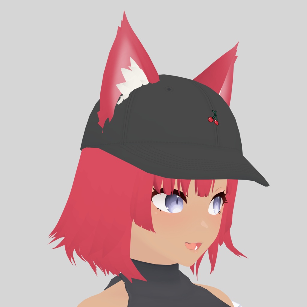 [FBX] Cherry Cap - さくらんぼの帽子 | Fit for VRoid | 5 Colors - MK Atelier - BOOTH