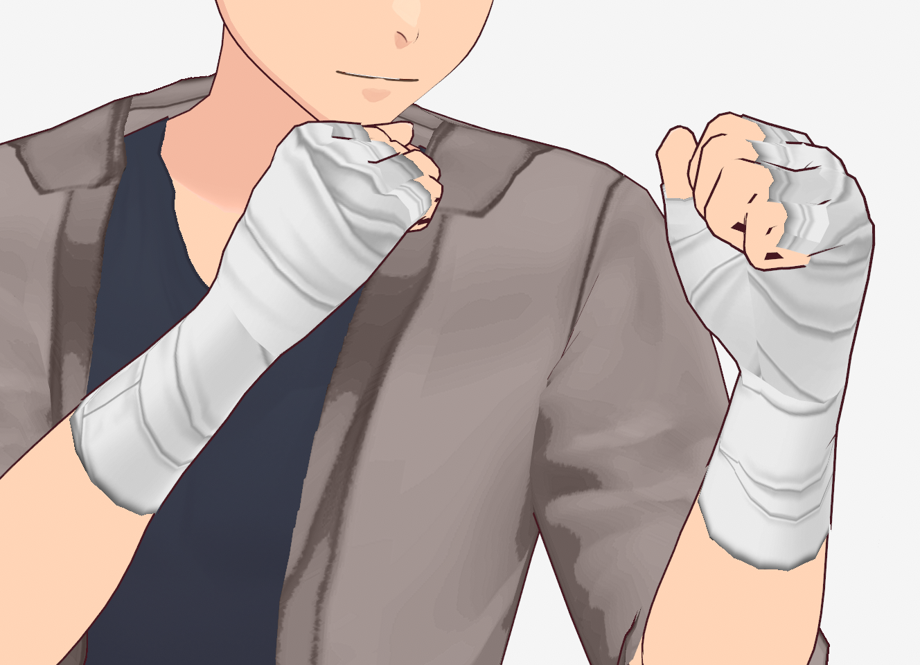 [Vroid] Bandage Hand Wrap Gloves V2 - kraenoshop - BOOTH