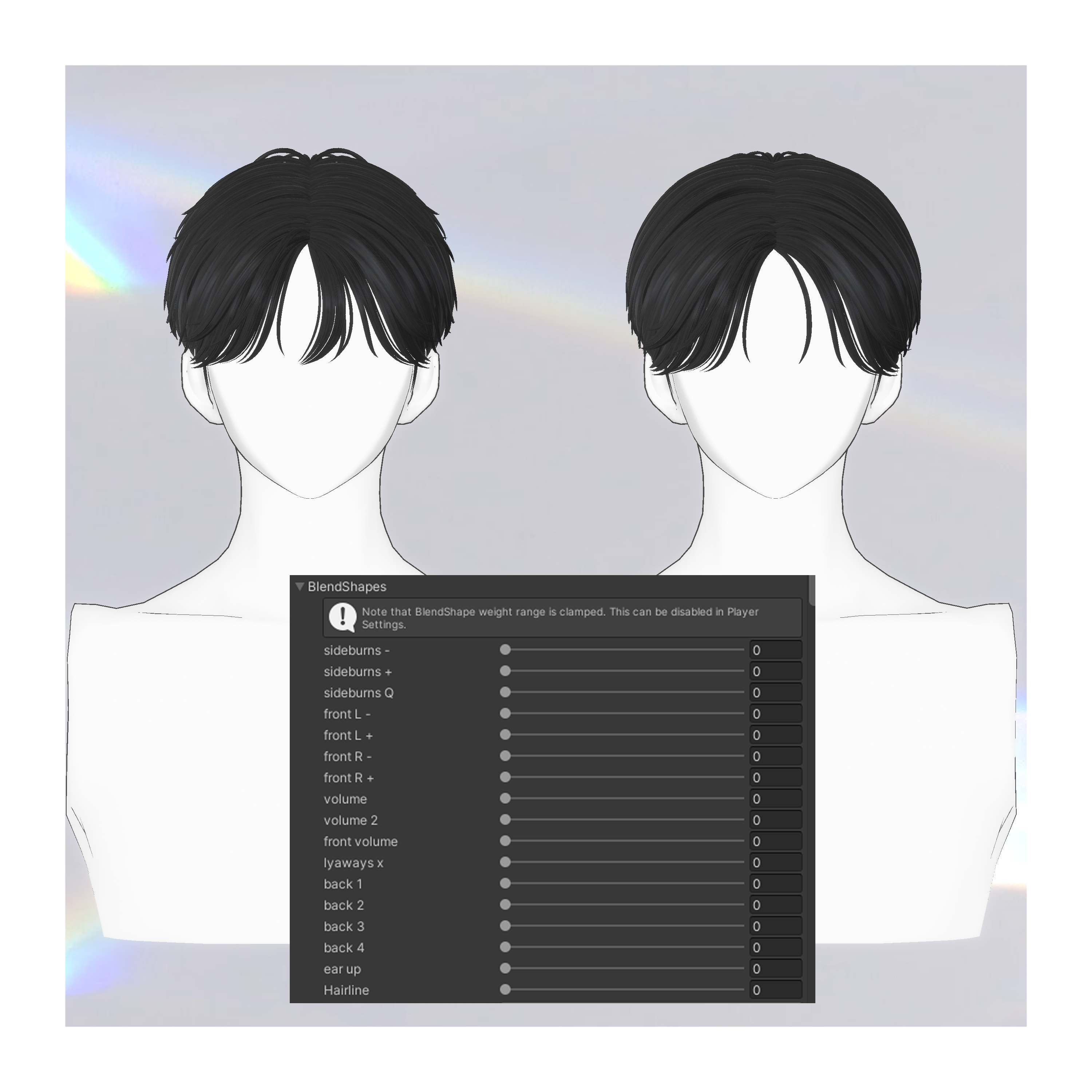【4Avatars】 See-through Dandy hair - Yogurt_Shop - BOOTH