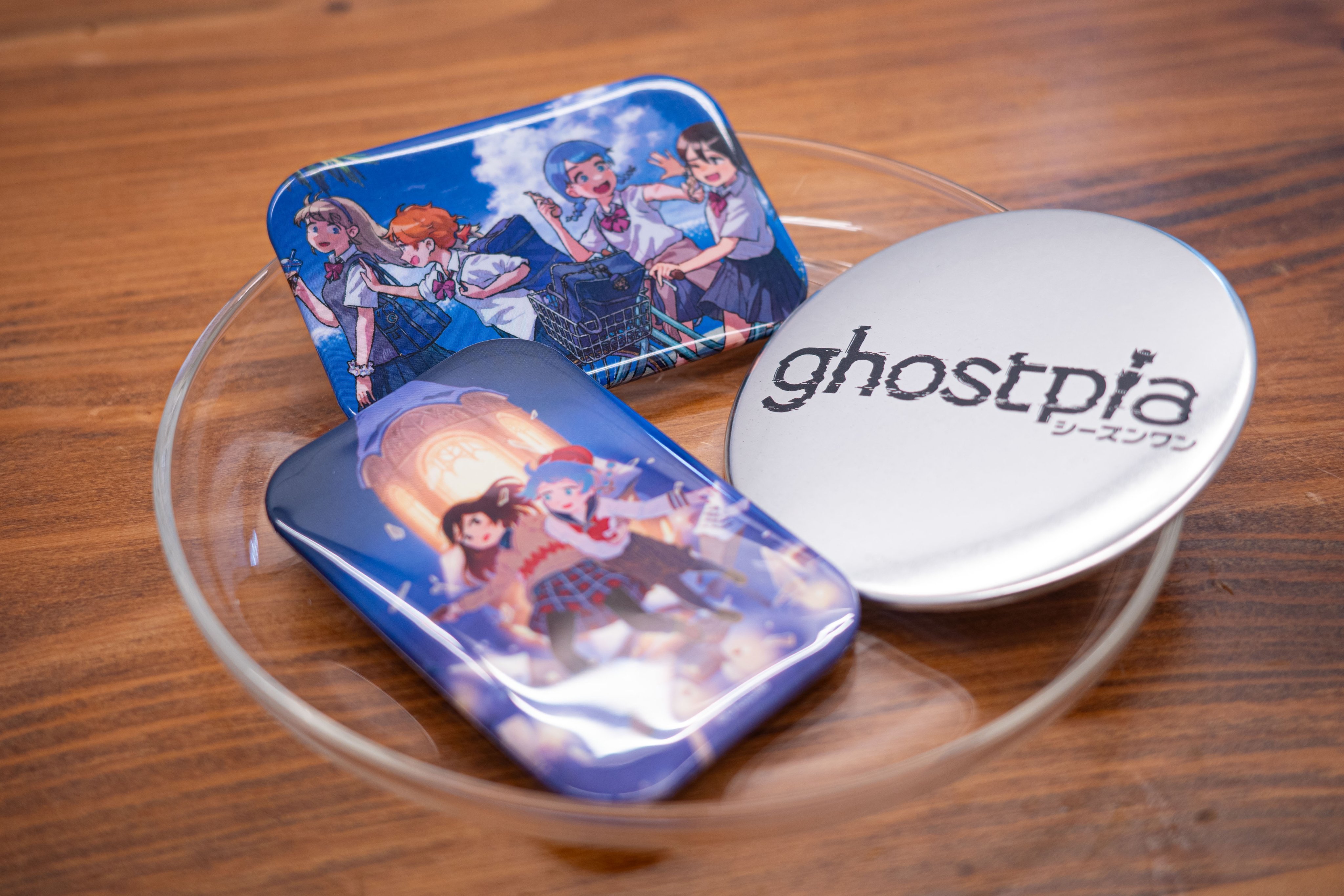 ghostpia ラージでビッグなカンバッヂセット（3種類セット） - 超水道BOOTH支店 - BOOTH