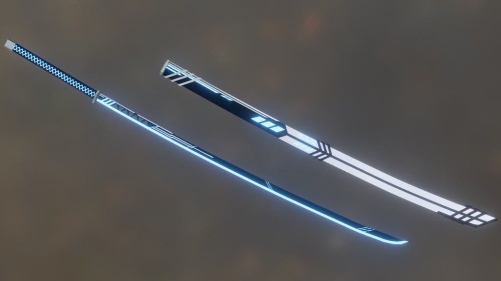 【3Dモデル】カタナ【VRchat・武器】 - あかいし - BOOTH