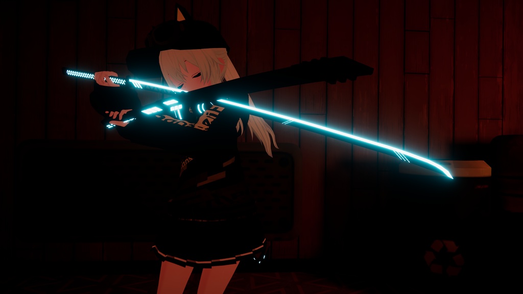 【3Dモデル】カタナ【VRchat・武器】 - あかいし - BOOTH