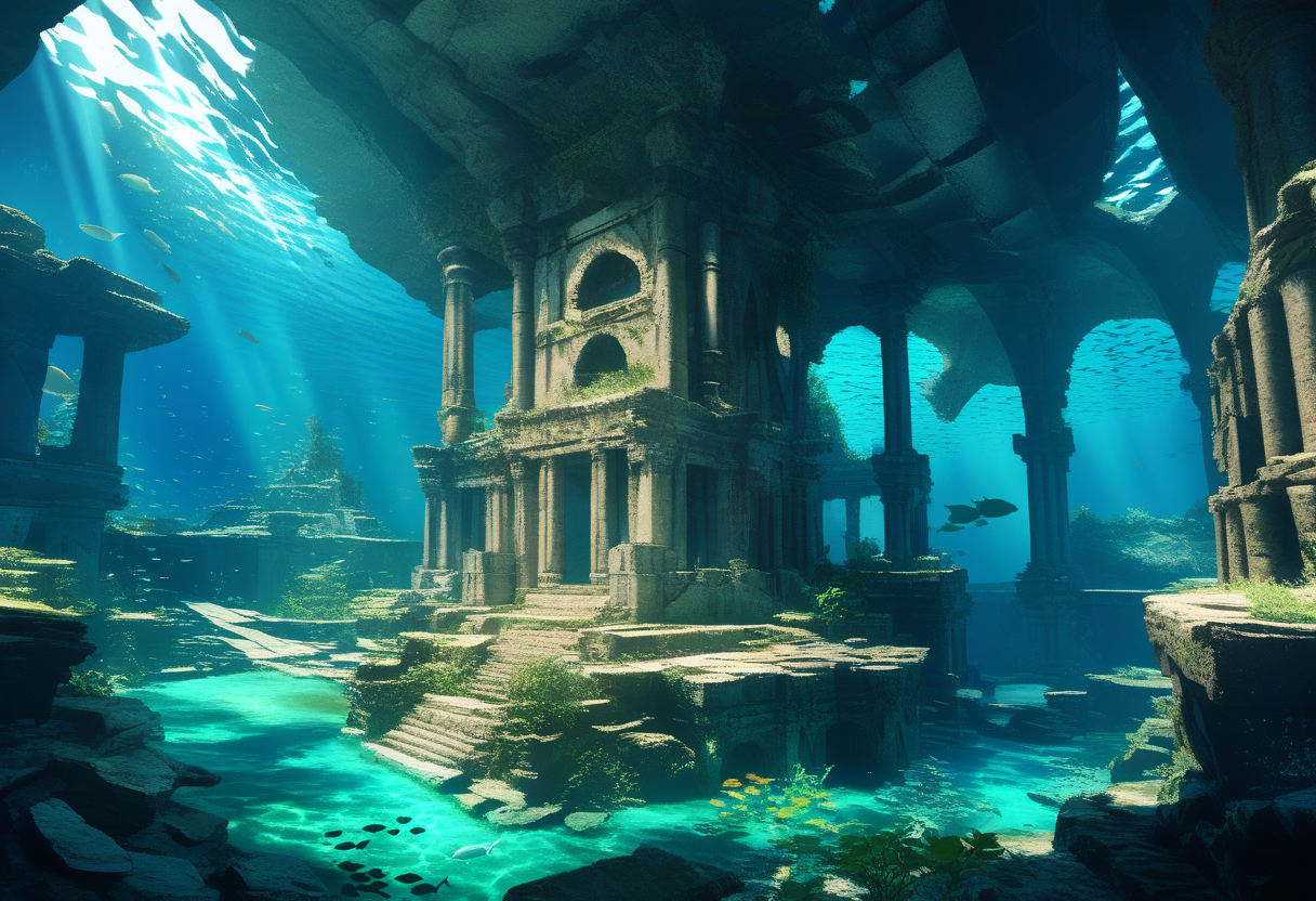 海中遺跡 背景画像【160枚】 - udon - BOOTH