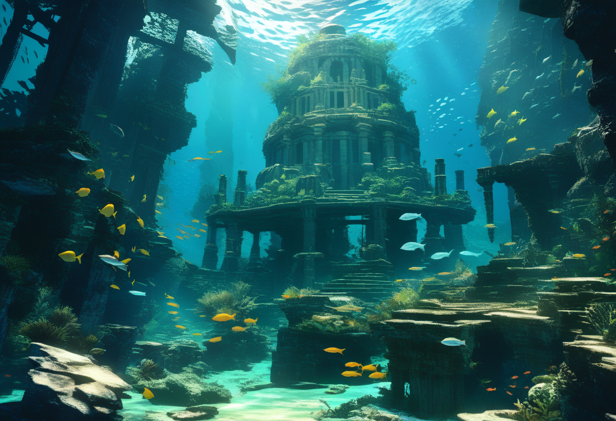 海中遺跡 背景画像【160枚】 - udon - BOOTH