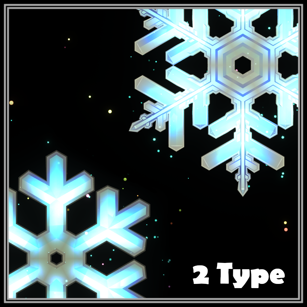 【VRChat想定】Snowflake Growth Halo - samimaroのおみせ - BOOTH