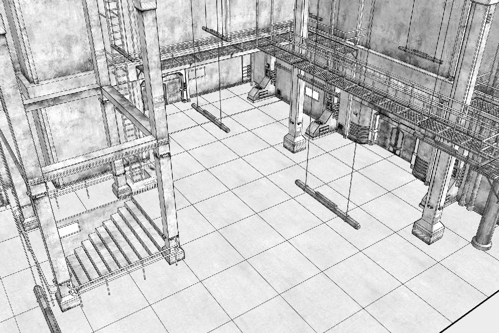 漫画背景 基地02 - alumin2 - BOOTH