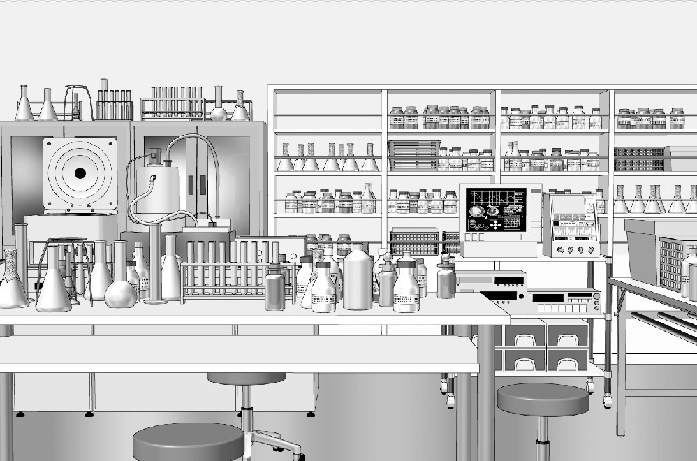 漫画背景 研究室05 - alumin2 - BOOTH