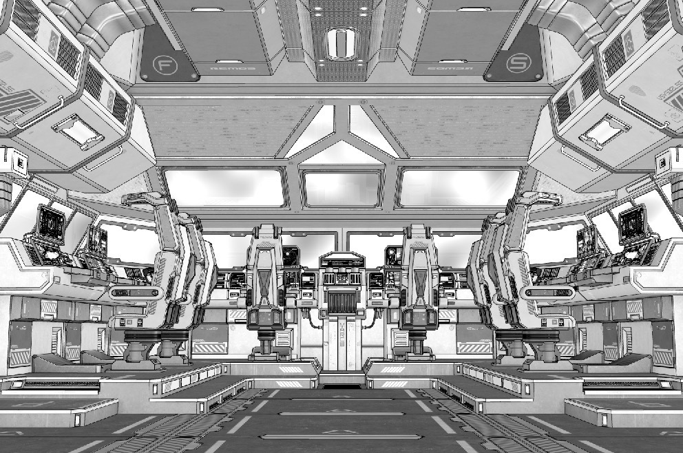 漫画背景 コクピット02 - alumin2 - BOOTH