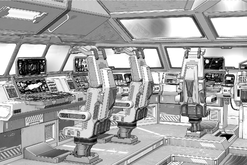 漫画背景 コクピット03 - alumin2 - BOOTH