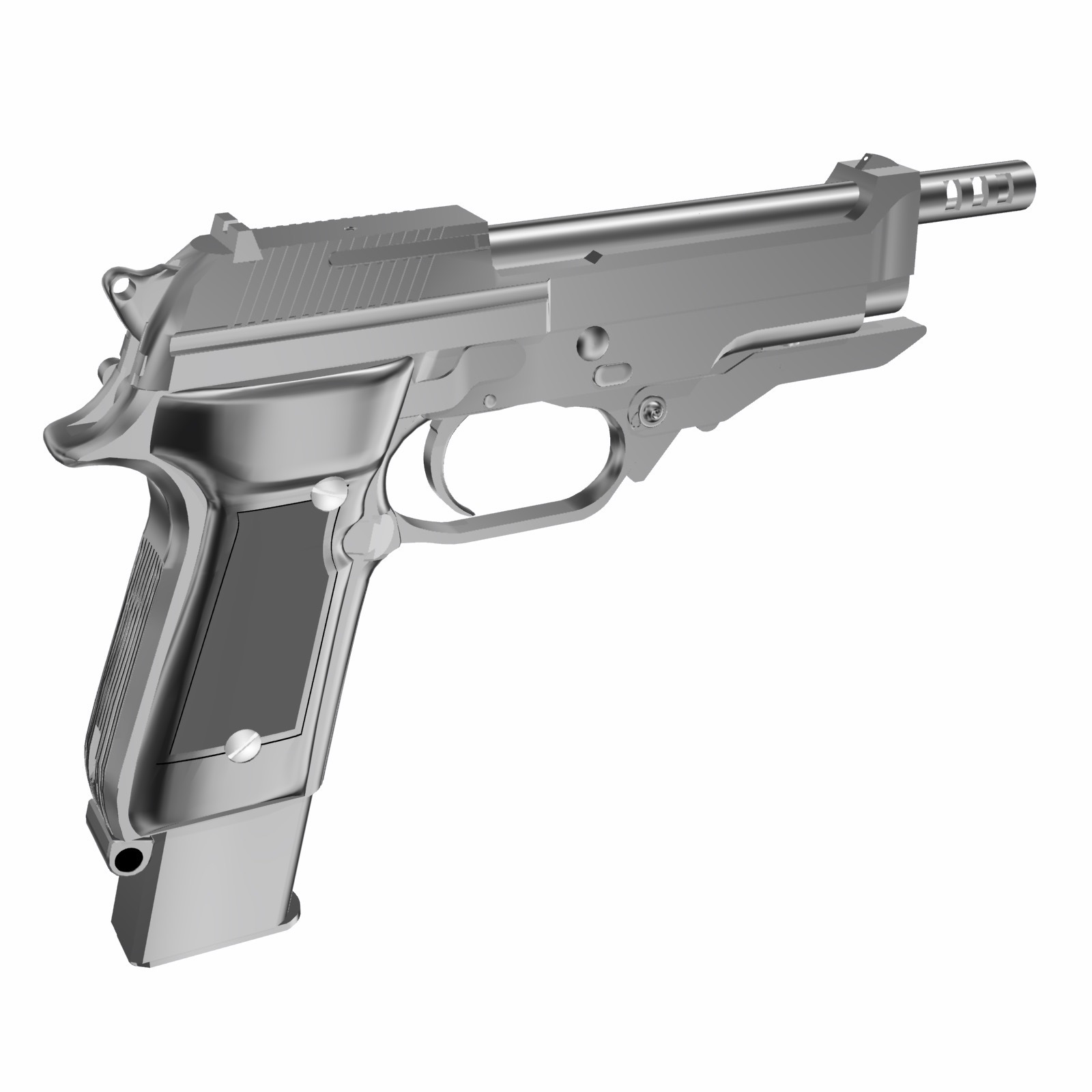 3Dモデル ベレッタ M93R - alumin2 - BOOTH