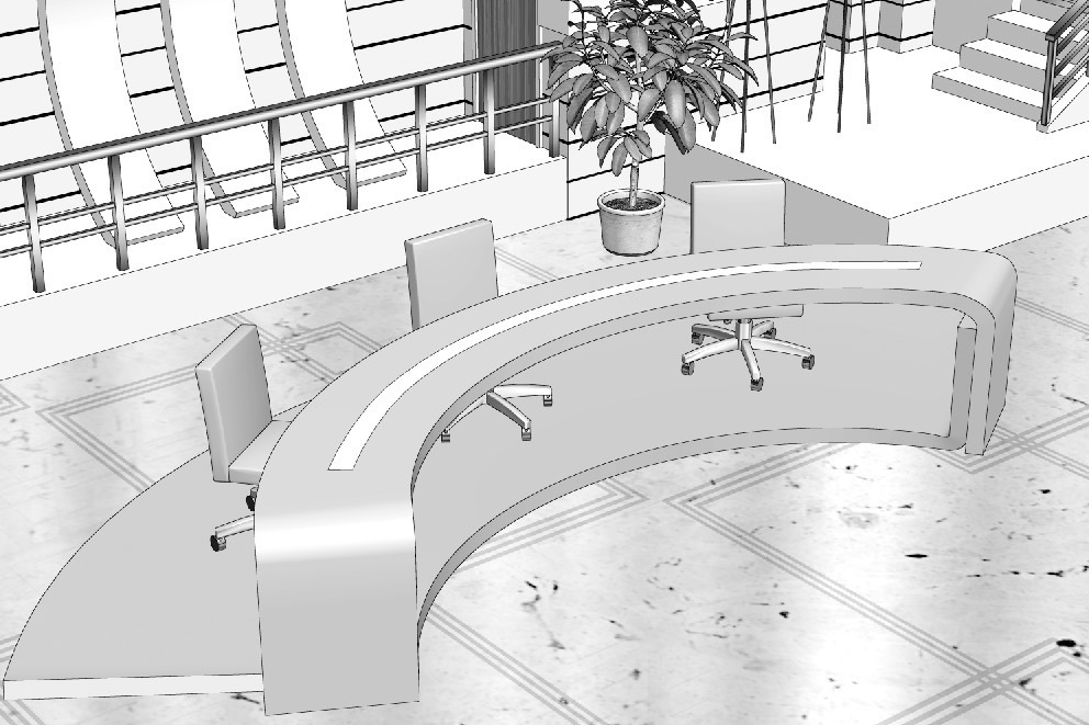 漫画背景 ニューススタジオ04 - alumin2 - BOOTH