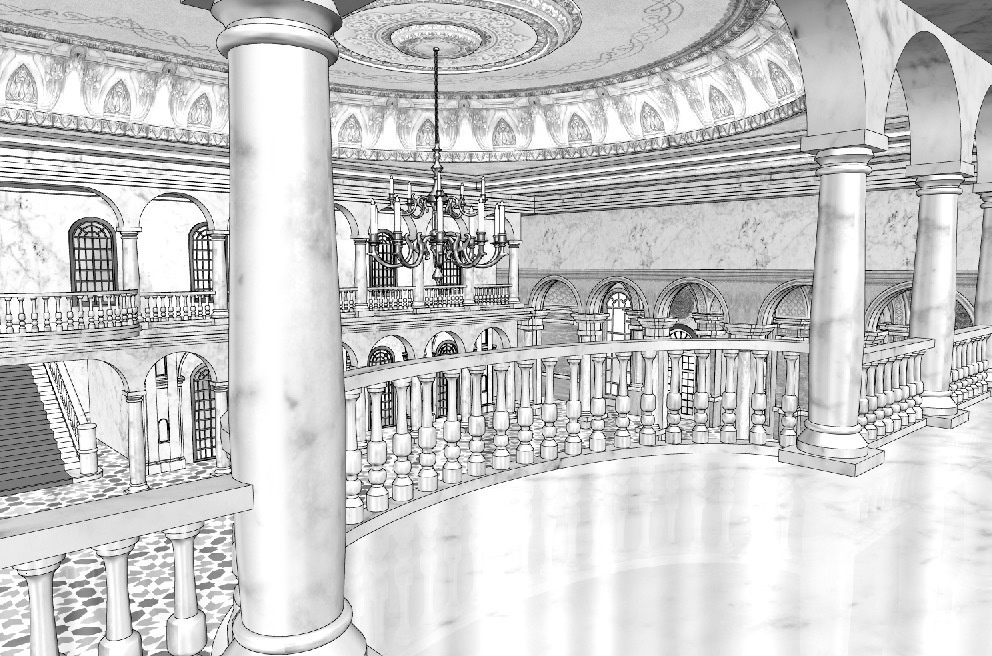 漫画背景 王宮広間06 - alumin2 - BOOTH