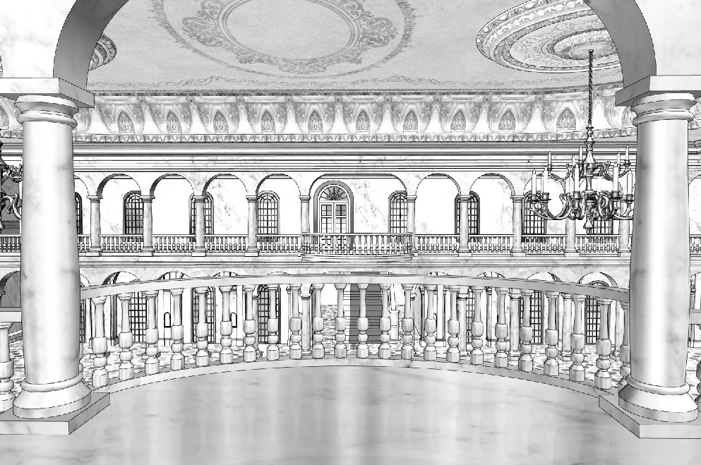 漫画背景 王宮広間06 - alumin2 - BOOTH