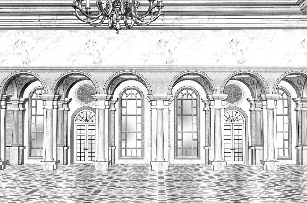 漫画背景 王宮広間08 - alumin2 - BOOTH