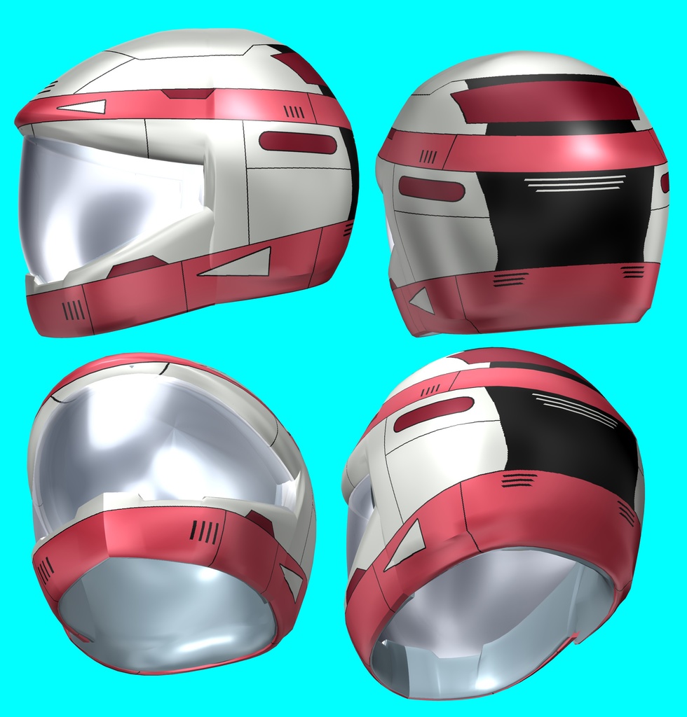 3Dモデル ヘルメット - alumin2 - BOOTH