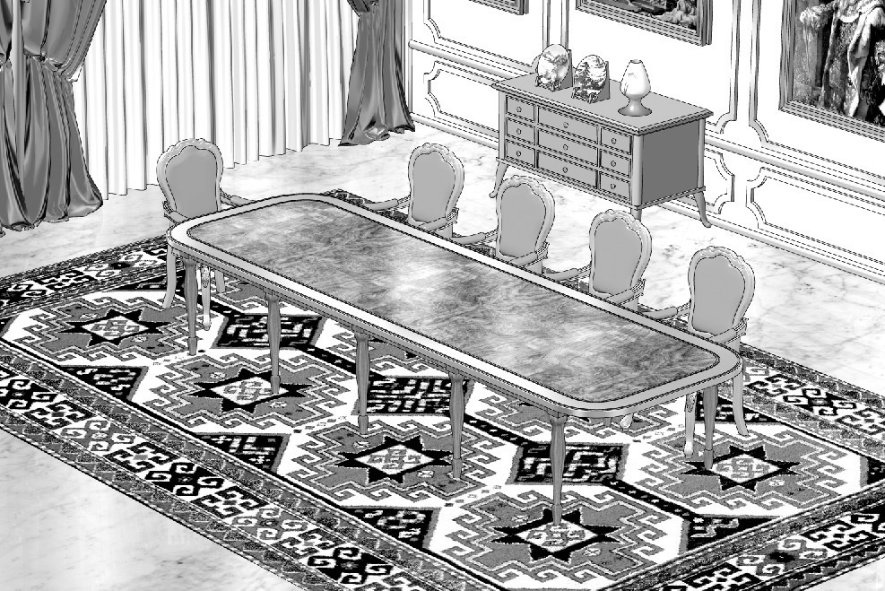 漫画背景 ダイニングルーム06 - alumin2 - BOOTH