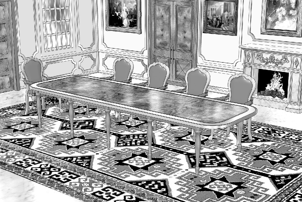 漫画背景 ダイニングルーム08 - alumin2 - BOOTH