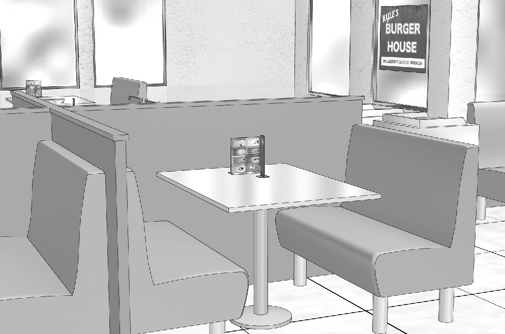 漫画背景 ファストフード店05 - alumin2 - BOOTH