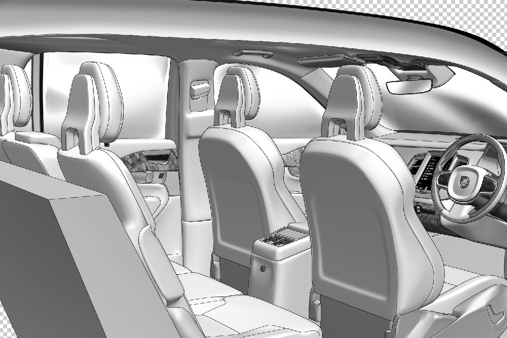 漫画背景 自動車車内_18 - alumin2 - BOOTH