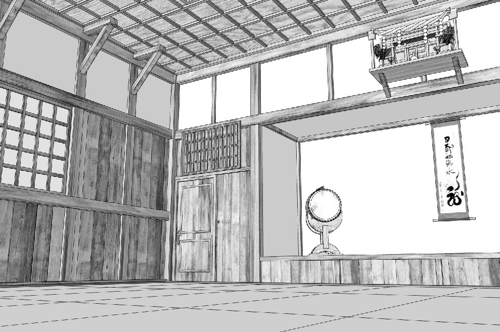 漫画背景 道場04 - alumin2 - BOOTH