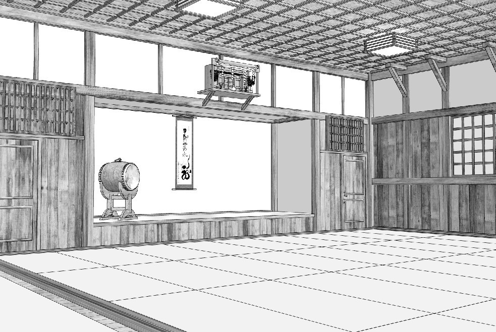 漫画背景 道場04 - alumin2 - BOOTH