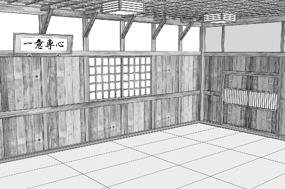 漫画背景 道場05 - alumin2 - BOOTH