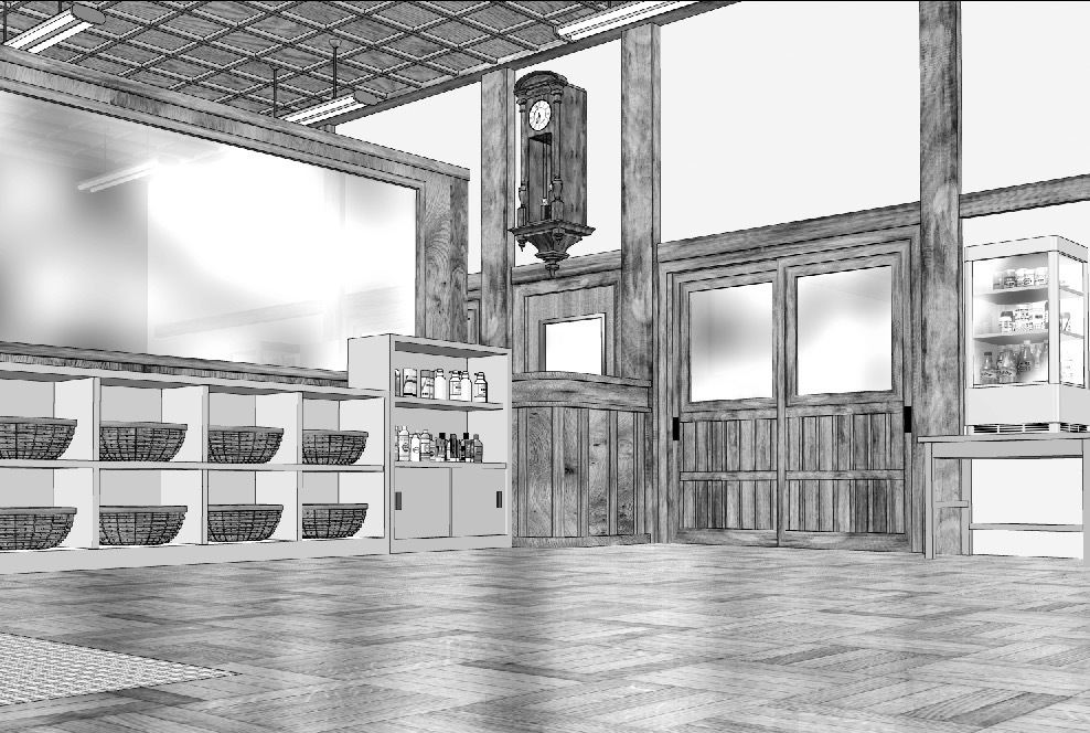 漫画背景 銭湯脱衣所04 - alumin2 - BOOTH