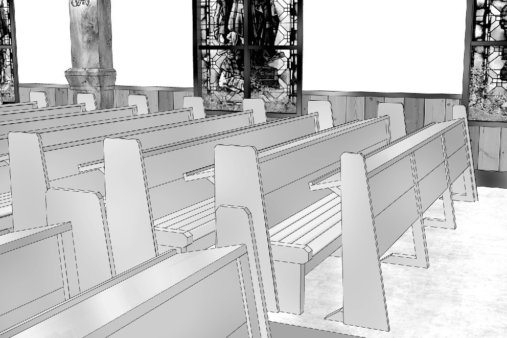 漫画背景 教会内観05 - alumin2 - BOOTH