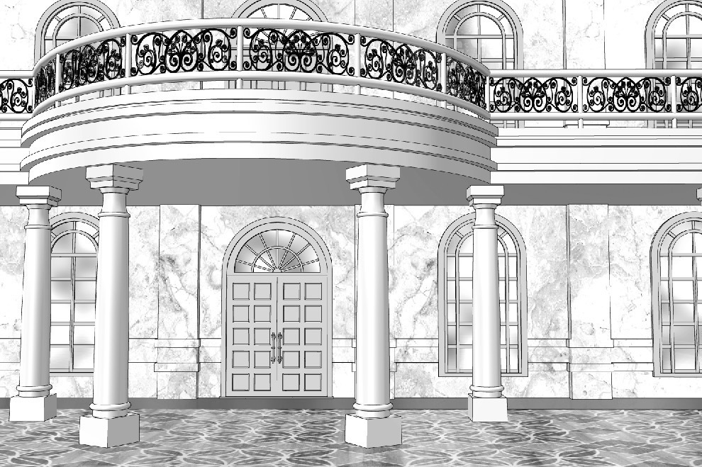 漫画背景 王宮広間14 - alumin2 - BOOTH