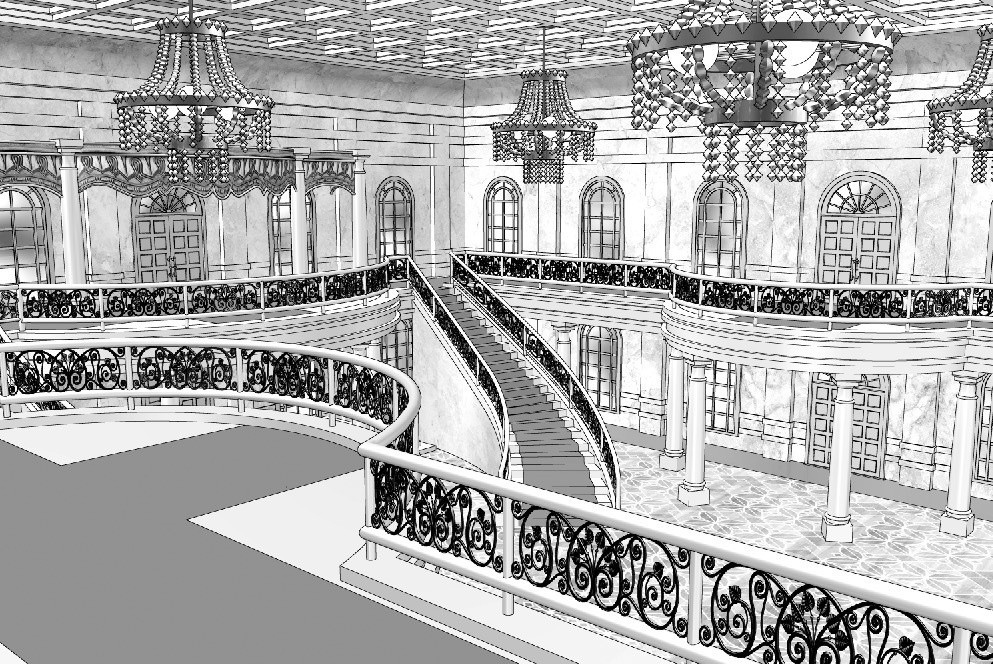 漫画背景 王宮広間14 - alumin2 - BOOTH